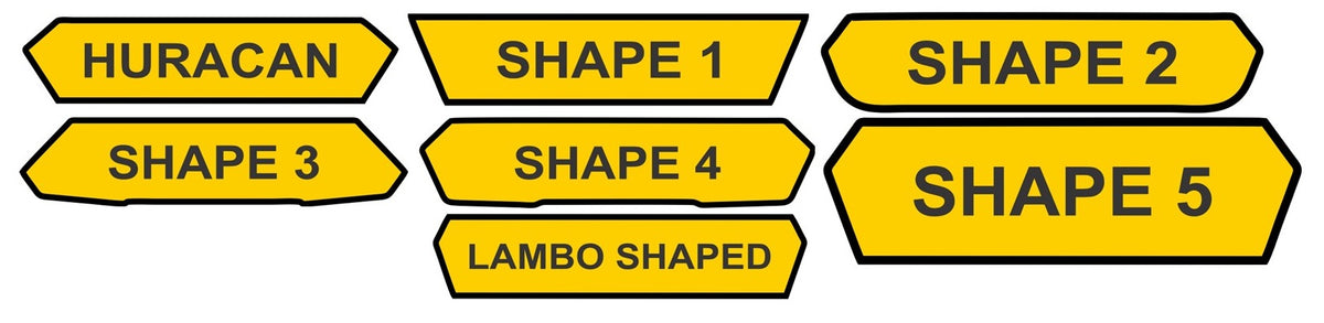 HURACAN / LAMBO / HEX | Northern Number Plates Limited