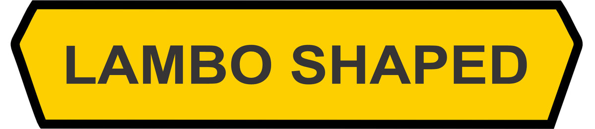 LAMBO SHAPE (CLICK FOR SIZE OPTIONS) (10 PACK) | Northern Number Plates ...